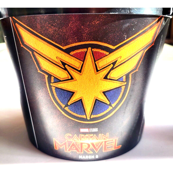 Other | Captain Marvel Theater Popcorn Bucket And Two 4 Ounce Cups Bpa ...
